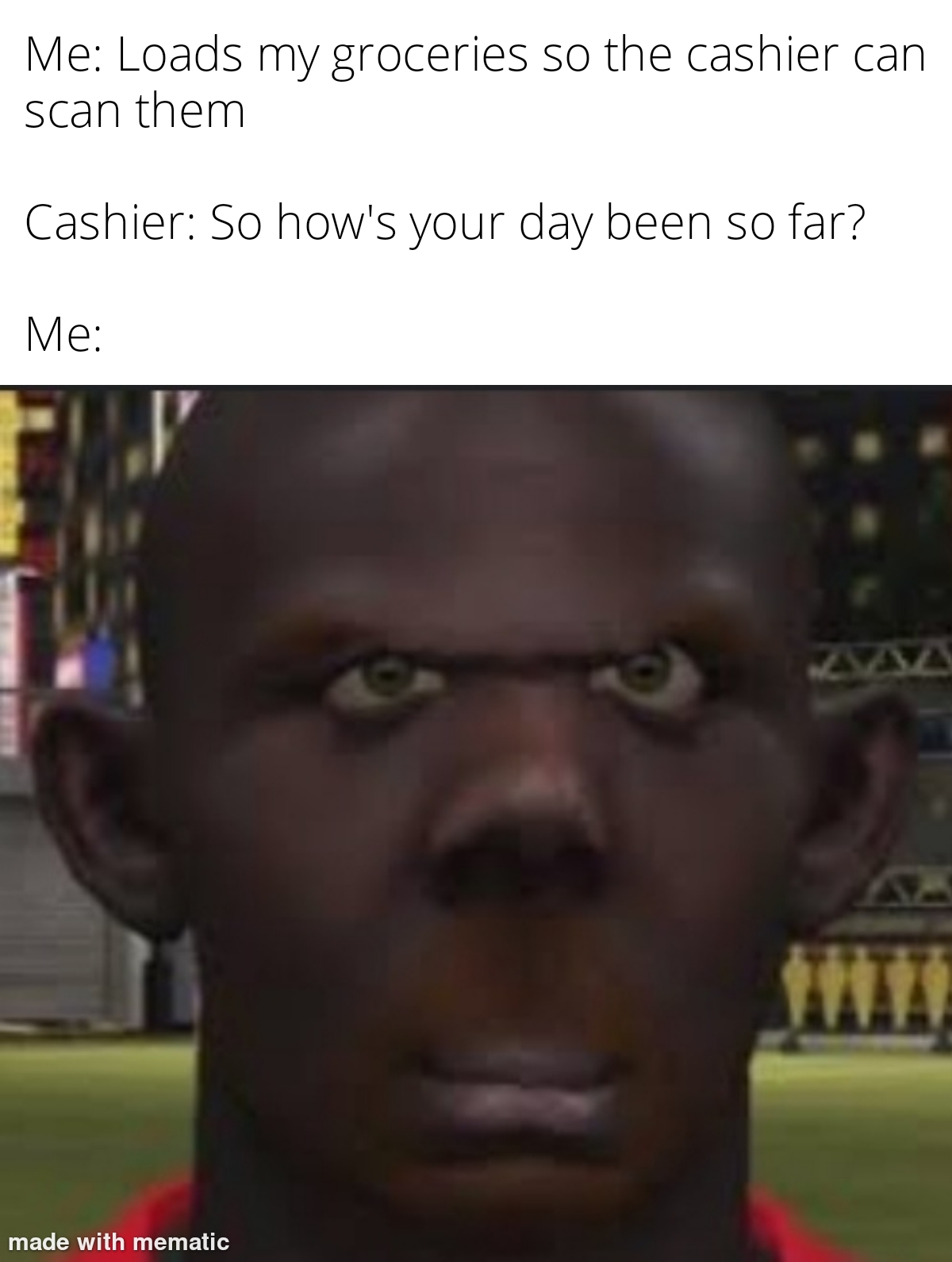 The eye contact is bad enough | Scrolller