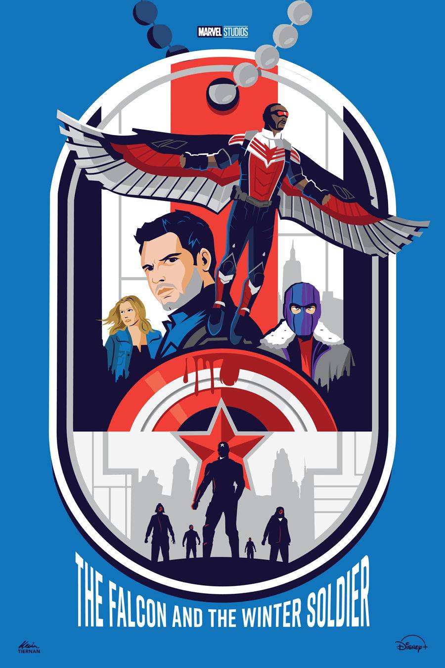 "The Falcon and the Winter Soldier" by talented artist Kevin Tiernan | Scrolller