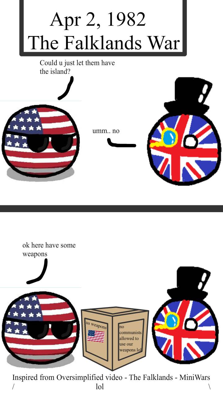 The Falklands war - inspired from oversimplified | Scrolller