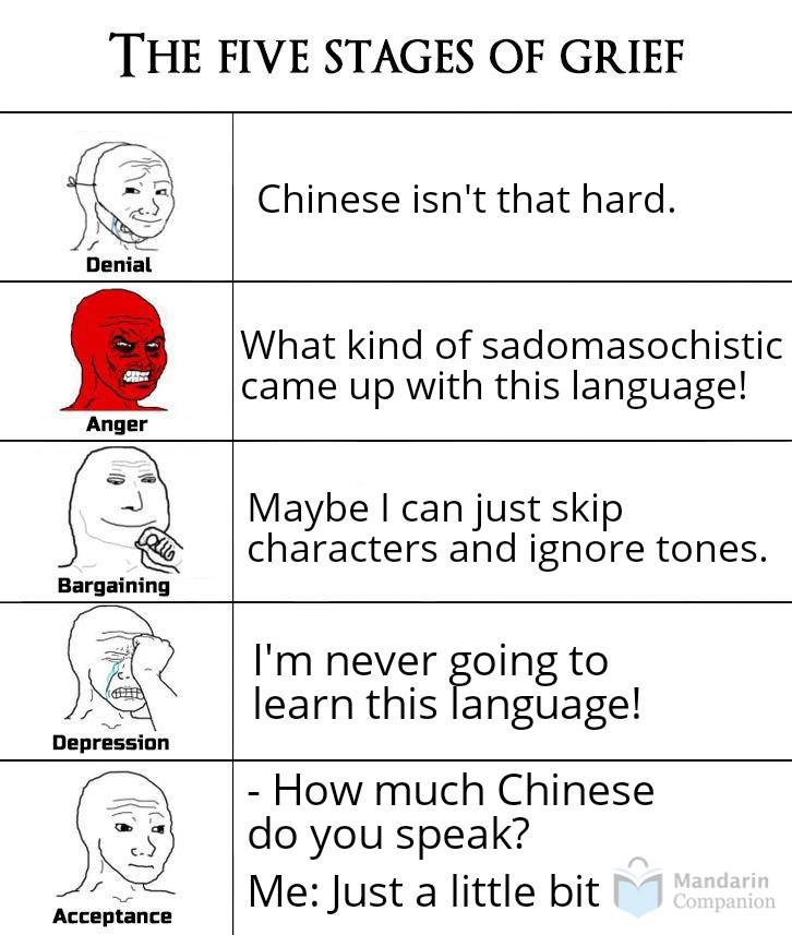 The Five Stages of Grief | Scrolller