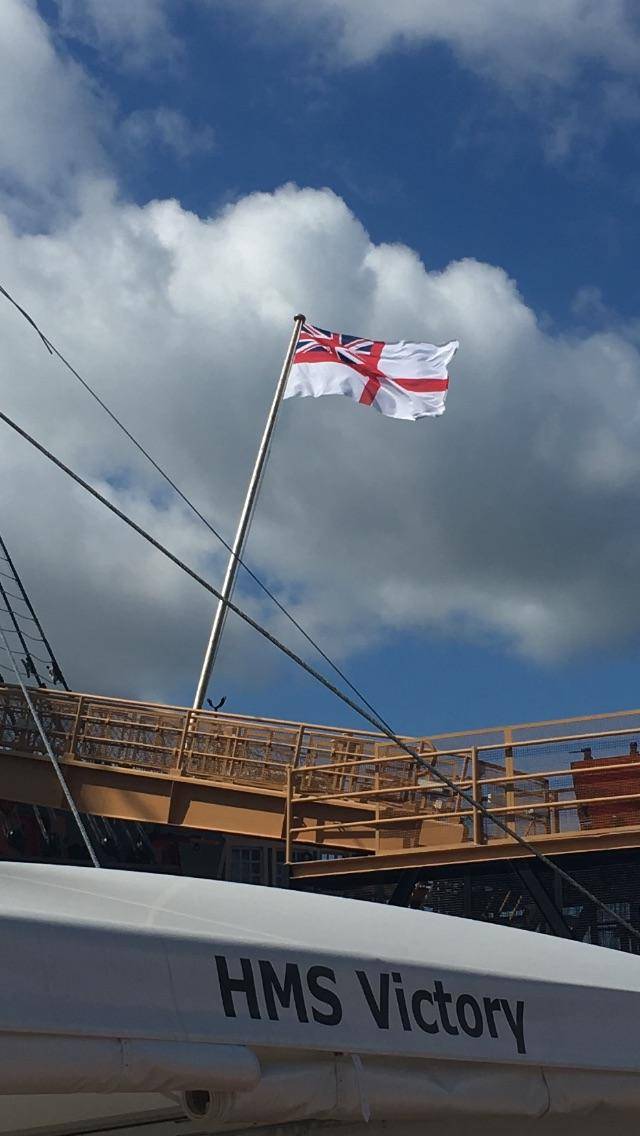 The flag flying on HMS Victory, stirs the blood! | Scrolller