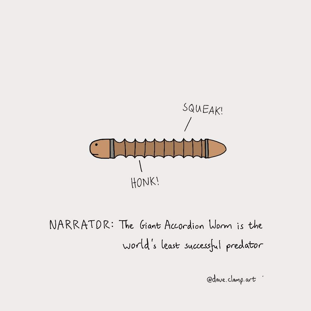 The Giant Accordion Worm | Scrolller