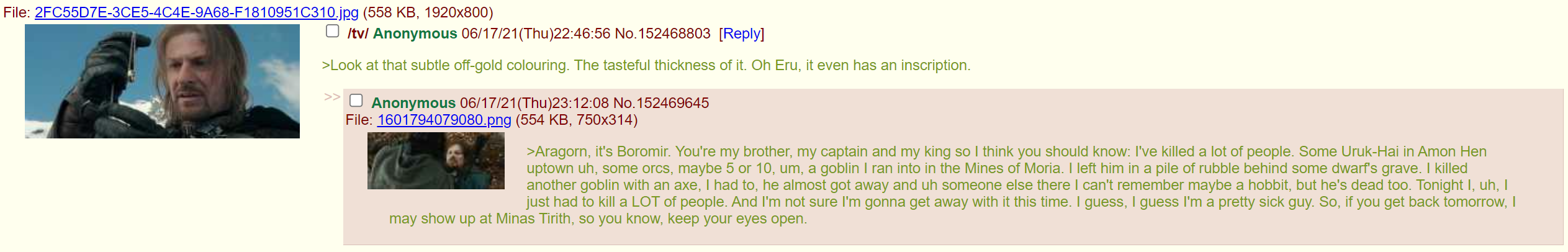 The Gondorian Psycho | Scrolller