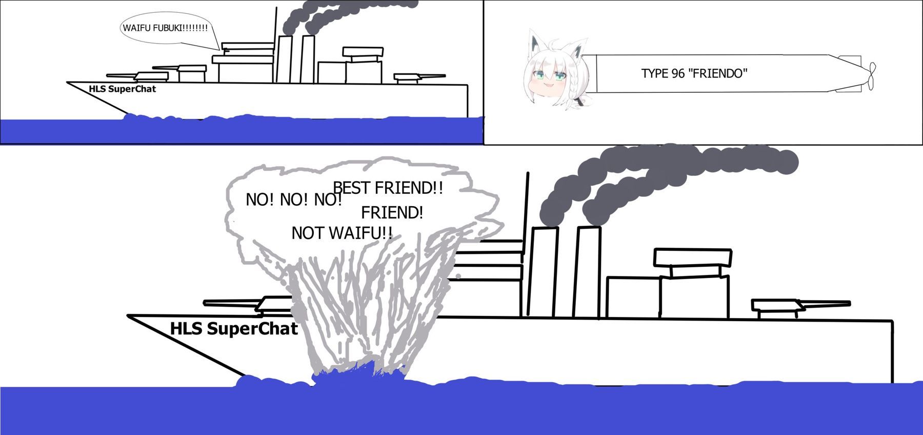 The HLS SuperChat sank that day. | Scrolller