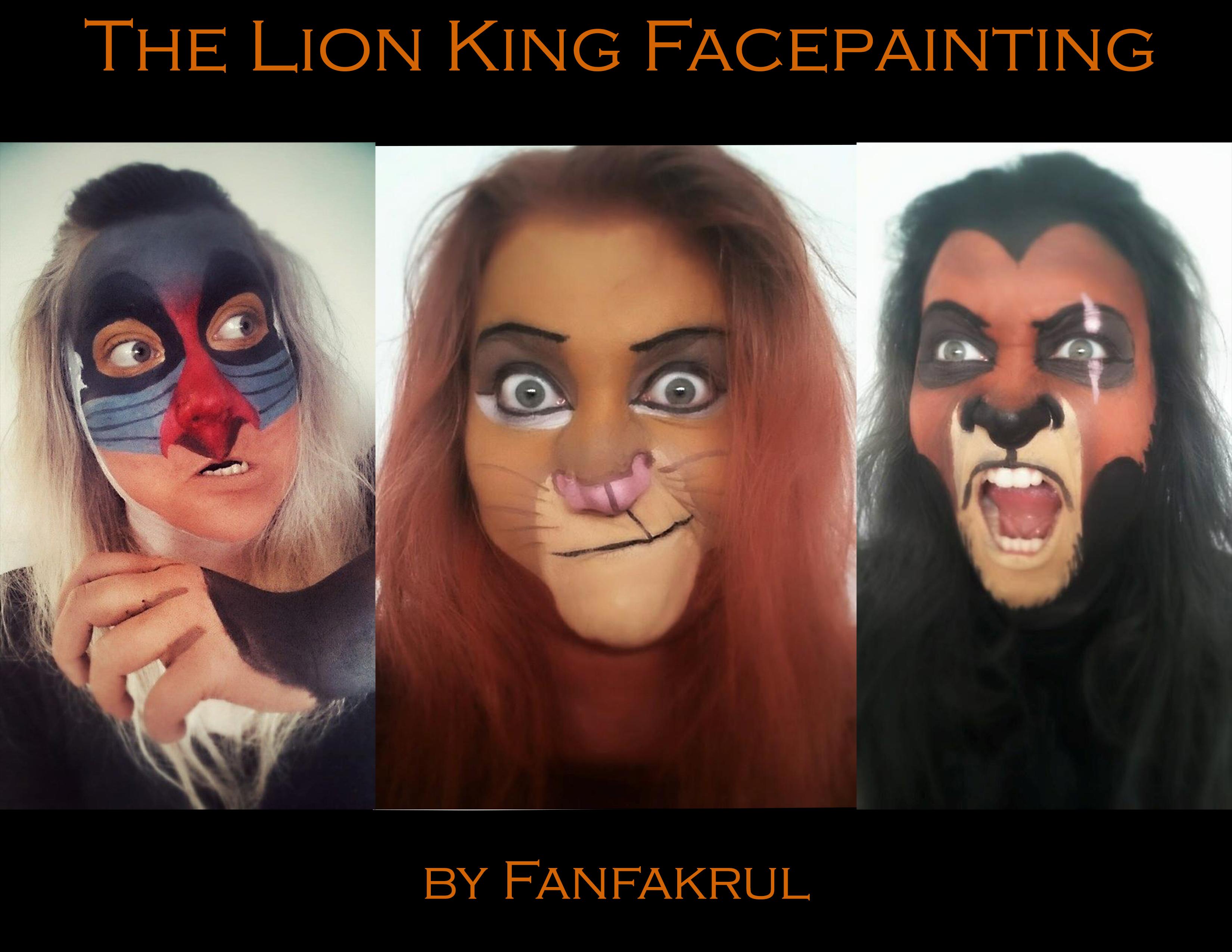 The Lion King Facepaint by Fanfakrul | Scrolller