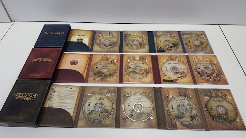 The Lord of the Rings Extended Edition DVDs with the awesome packaging | Scrolller
