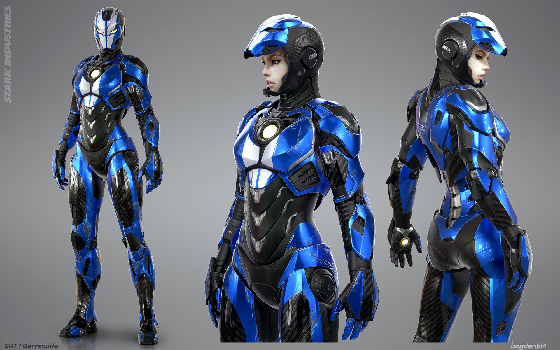 The mark srt-1 "Barracuda" armor by Bogdan Gabelko | Scrolller