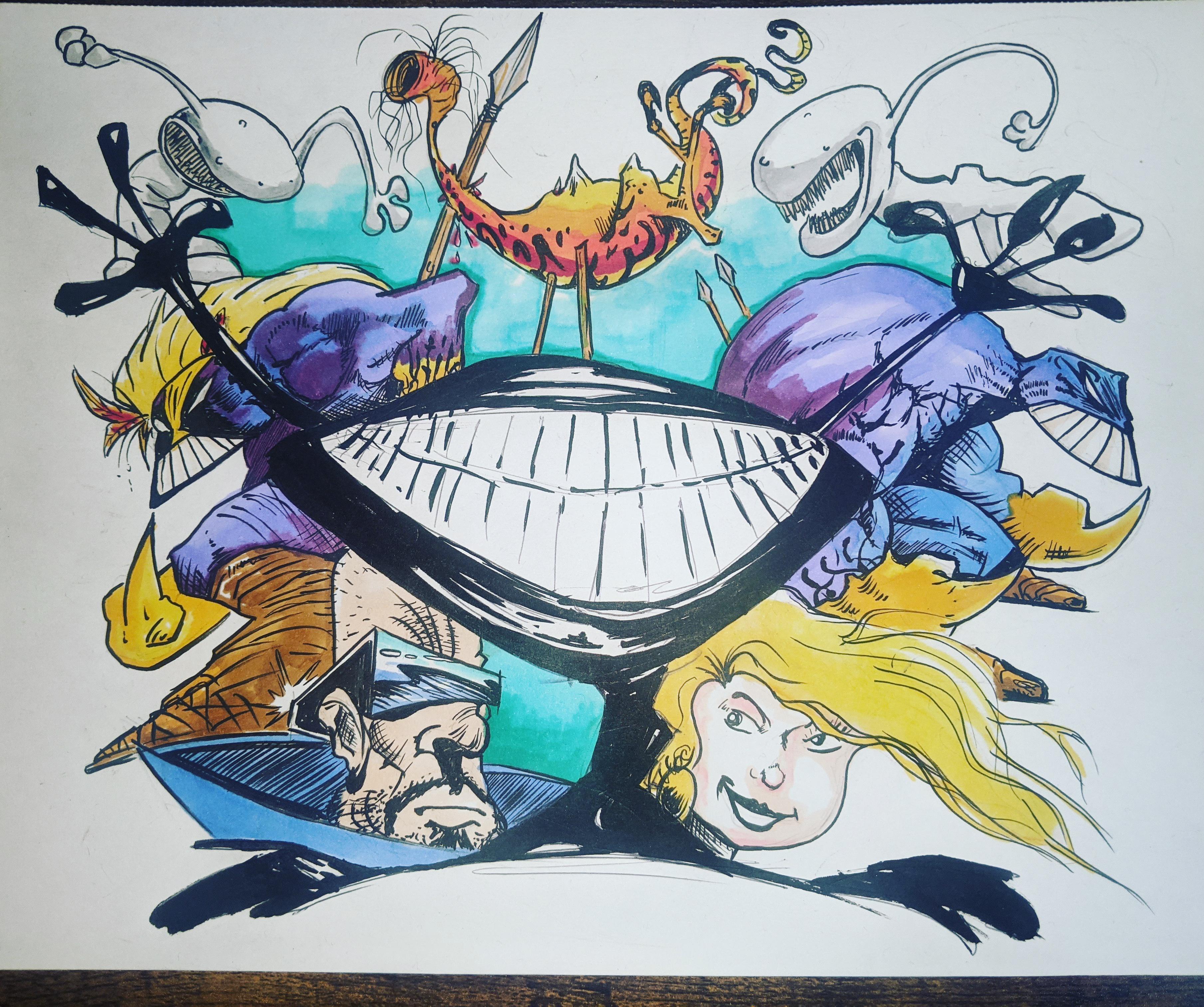 The Maxx Composition in Ink n Marker | Scrolller