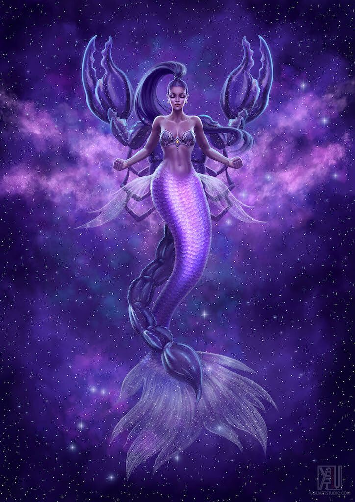 The Mermaid Zodiac: Scorpio by Yasushi Matsuoka | Scrolller
