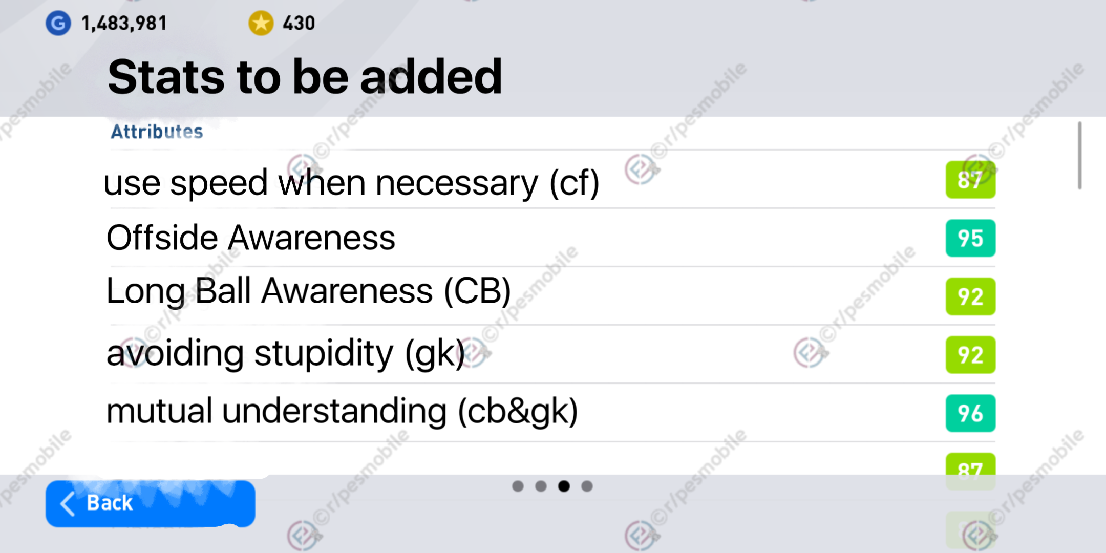 The most wanted stat categories. | Scrolller