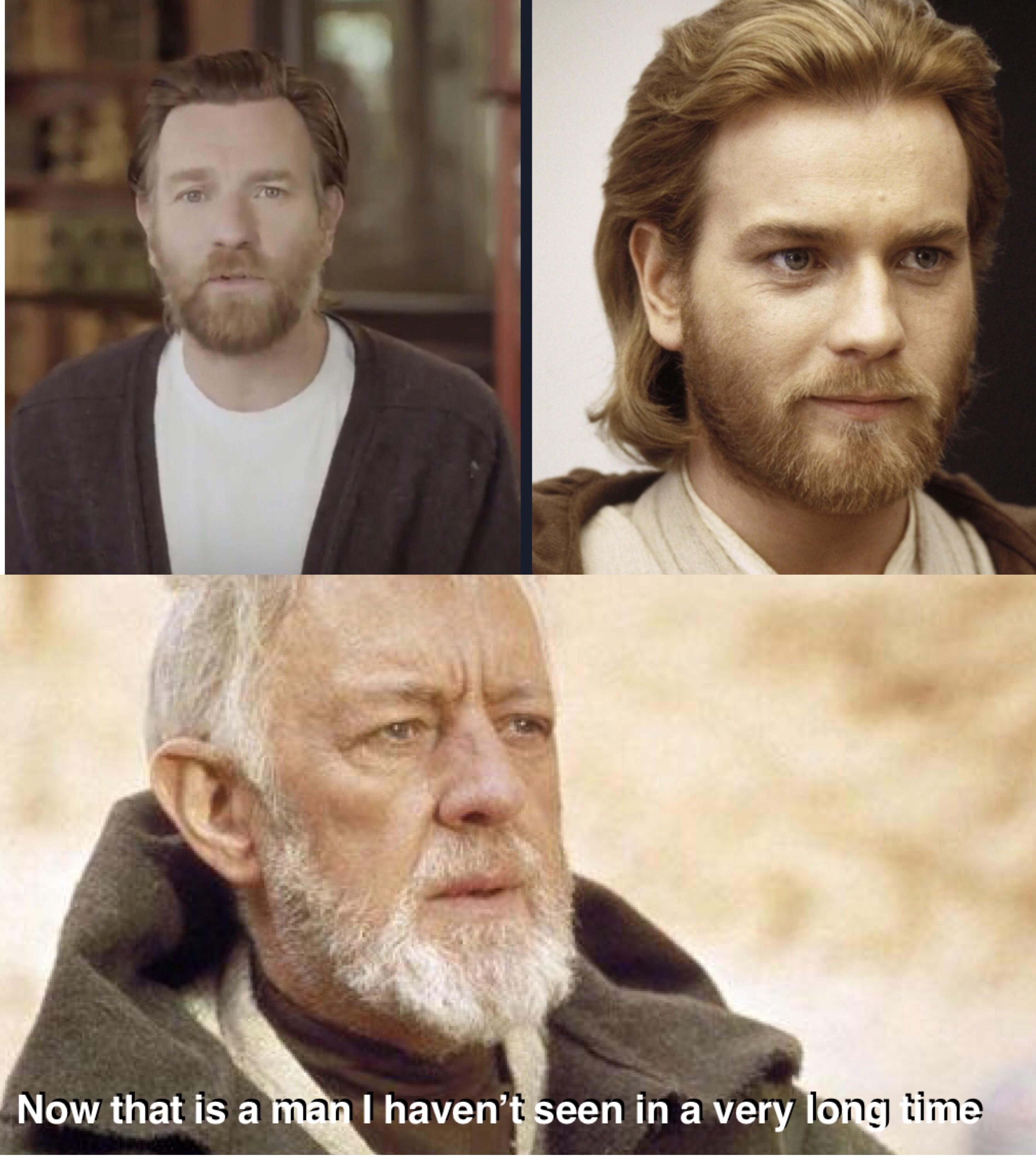 The new video of Ewan looking full Obi-Wan Kenobi has got me feeling a special type of way ...