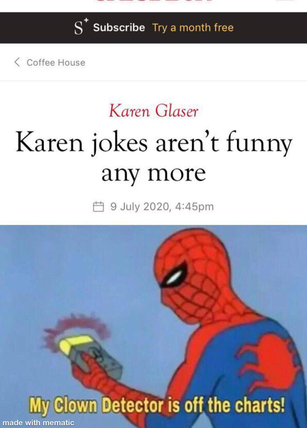 The only Karen jokes are themselves | Scrolller
