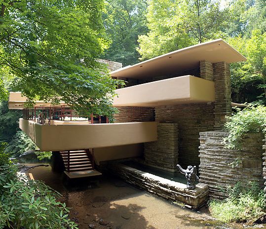 The other side of "Fallingwater", Frank Lloyd Wright's most famous house | Scrolller
