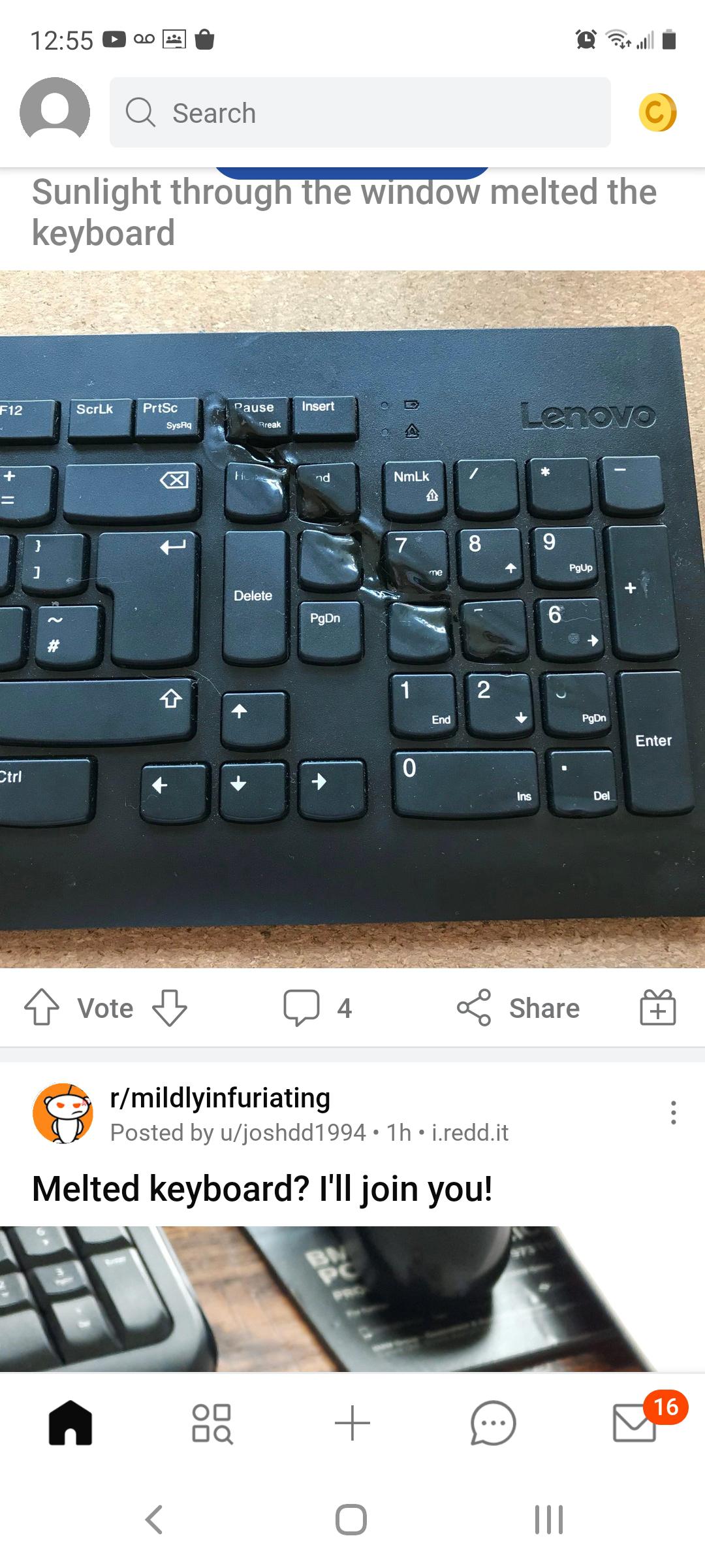 The perfect way two posts from different subs lined up on my feed (top post was from r ...