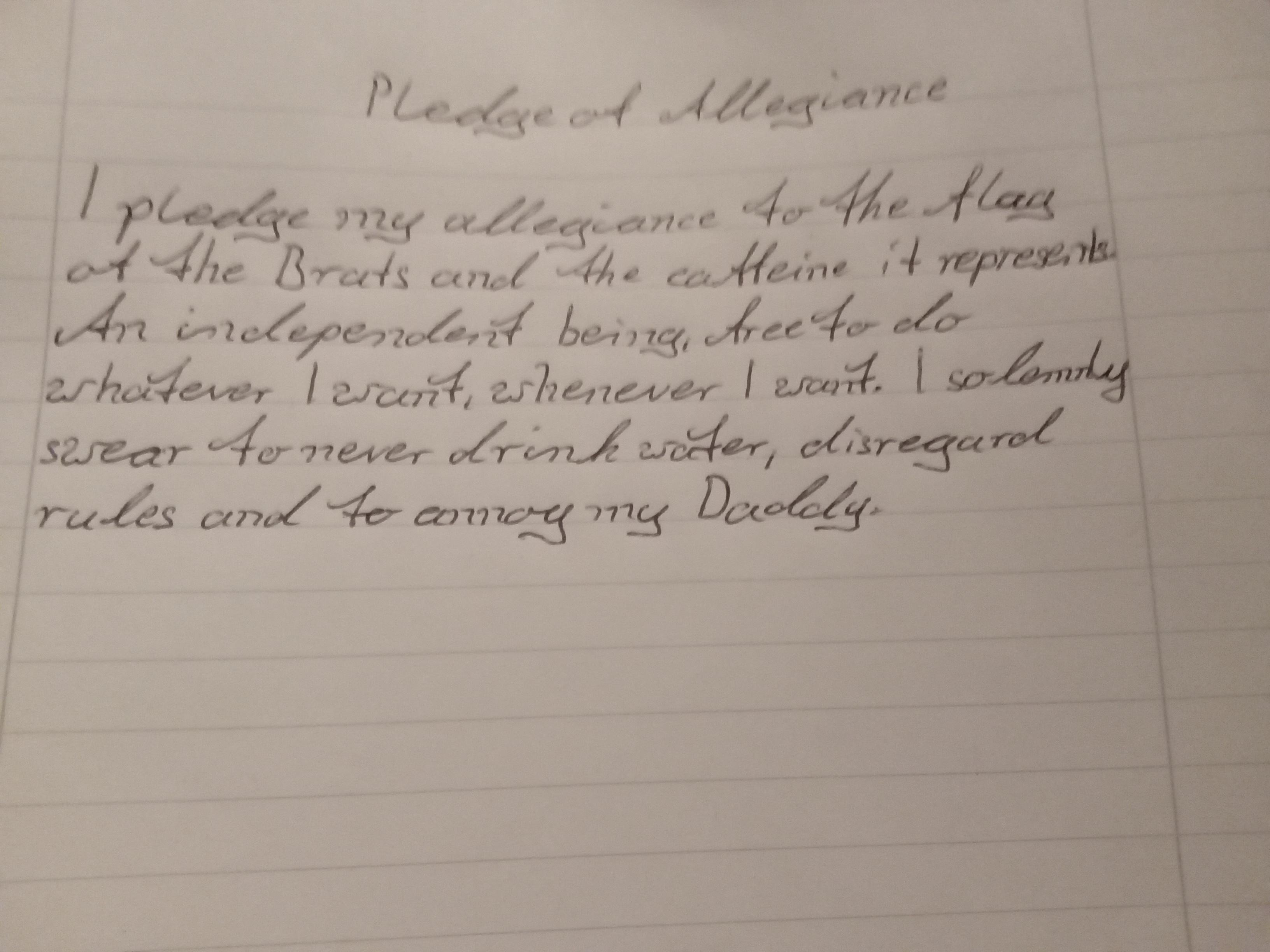 The pledge of allegiance. | Scrolller