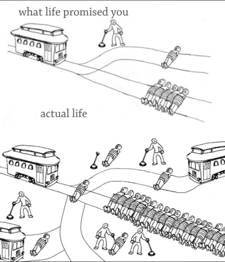 The real trolley problem | Scrolller