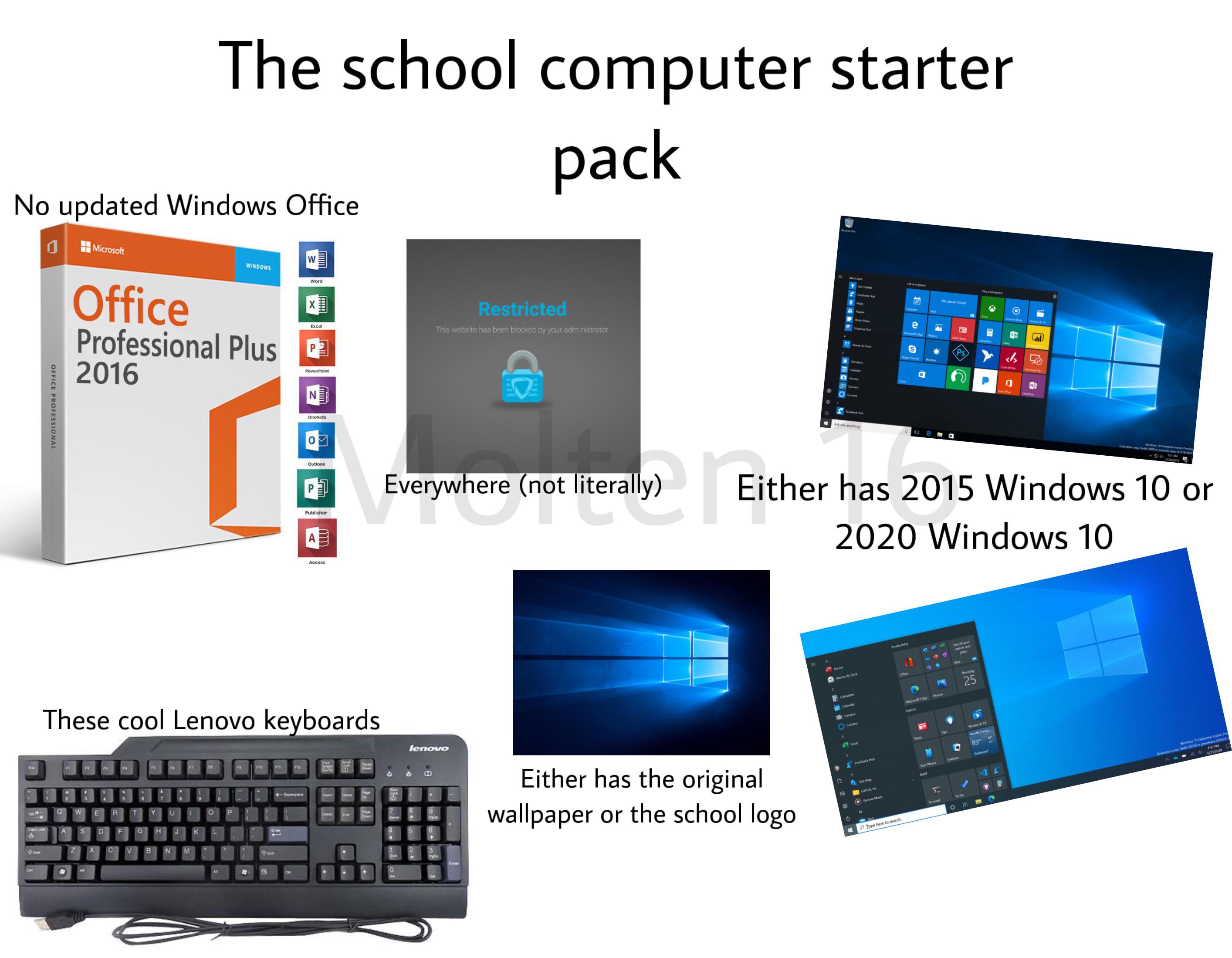 The school computer starter pack, I’ll rather bring my laptop to school ...