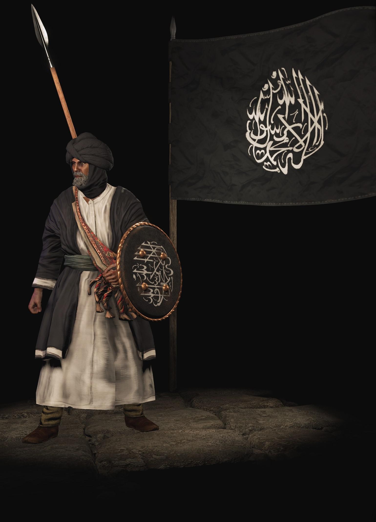 The Shahada in Arabic Calligraphy For Round Shields | Scrolller