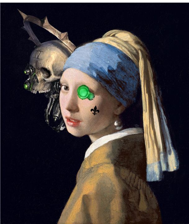 The Sister with Pearl Earring (Vermeer, restored circa 021M41) | Scrolller