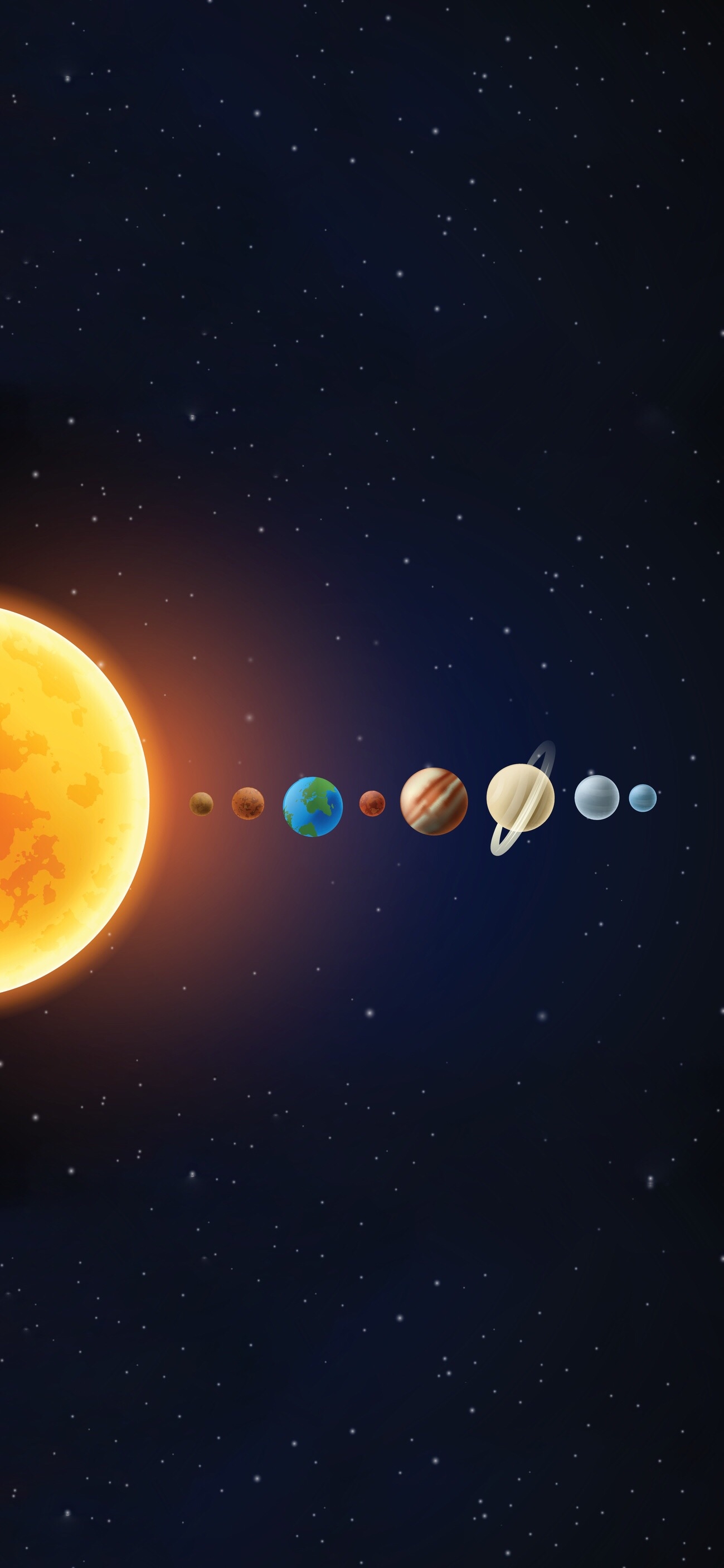 The solar system, condensed | Scrolller