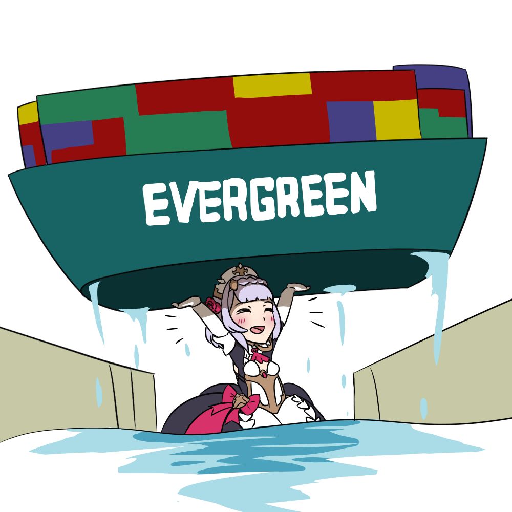 The solution to a stuck ship | Scrolller