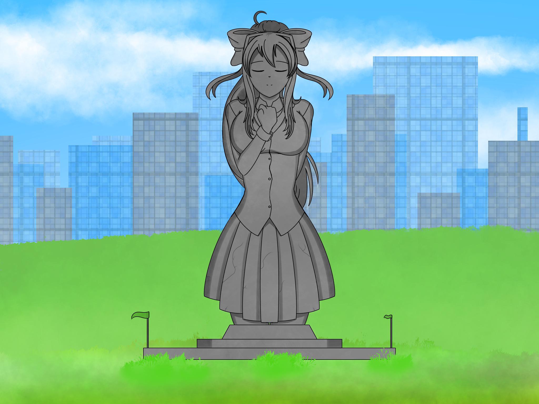 The Statue of Monika | Scrolller
