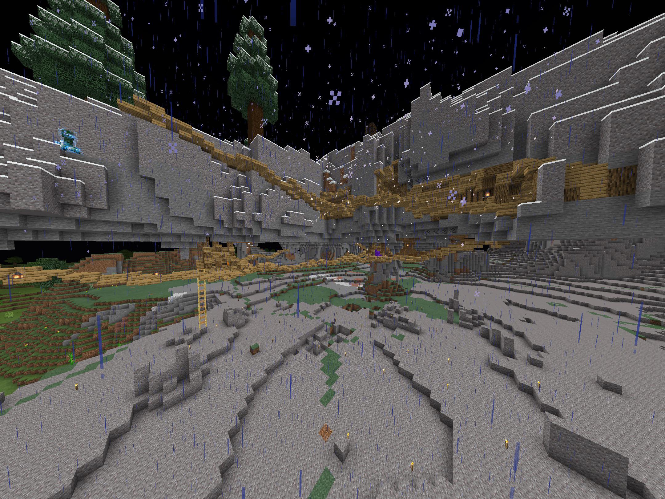 The still work in progress bridges around the underside of my mountain base | Scrolller