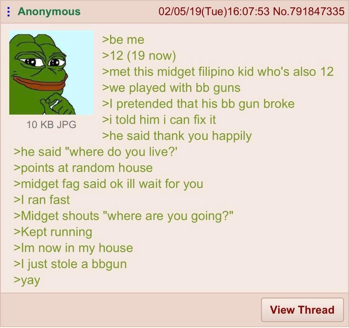 The thug life chose Anon | Scrolller