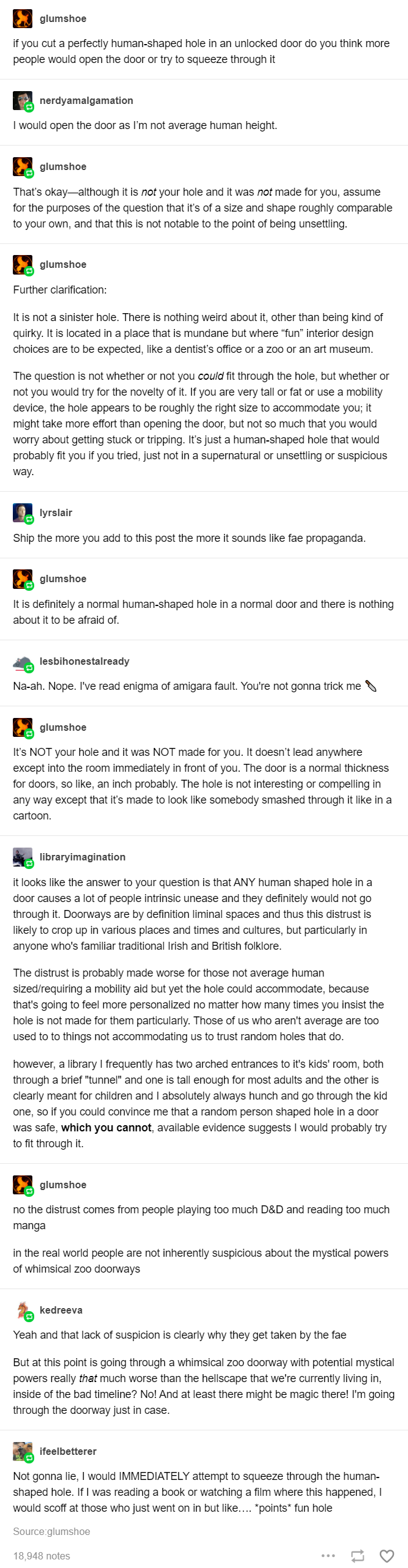 The totally benign hole in the perfectly harmless door | Scrolller