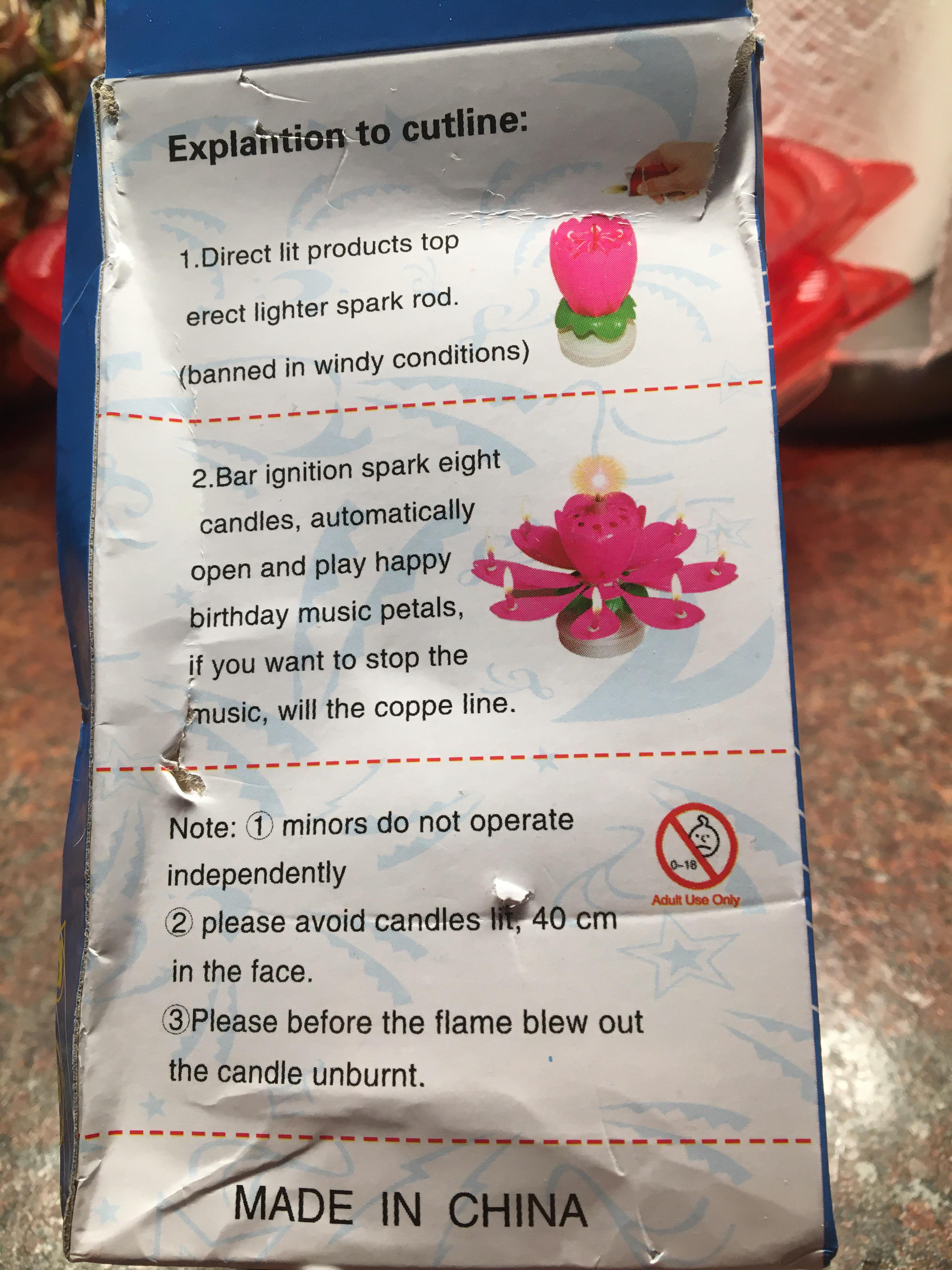 The translation on this electronic birthday candle had me scratching my head | Scrolller