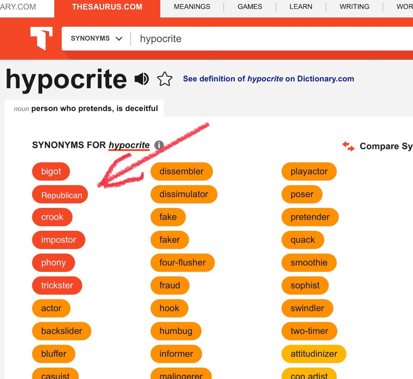 The truth is right there in the Thesaurus | Scrolller