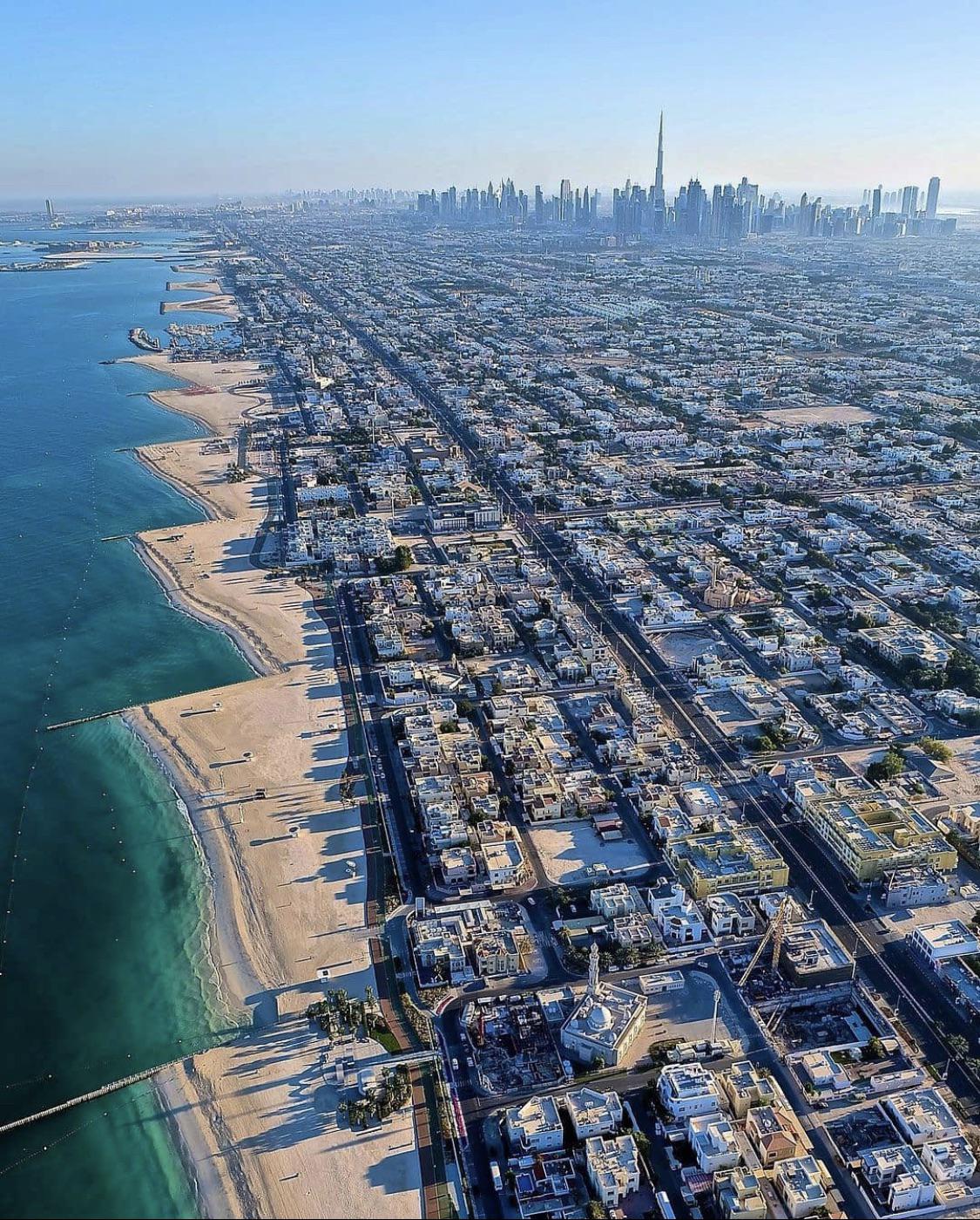 The urban sprawl + beaches of Dubai, UAE | Scrolller