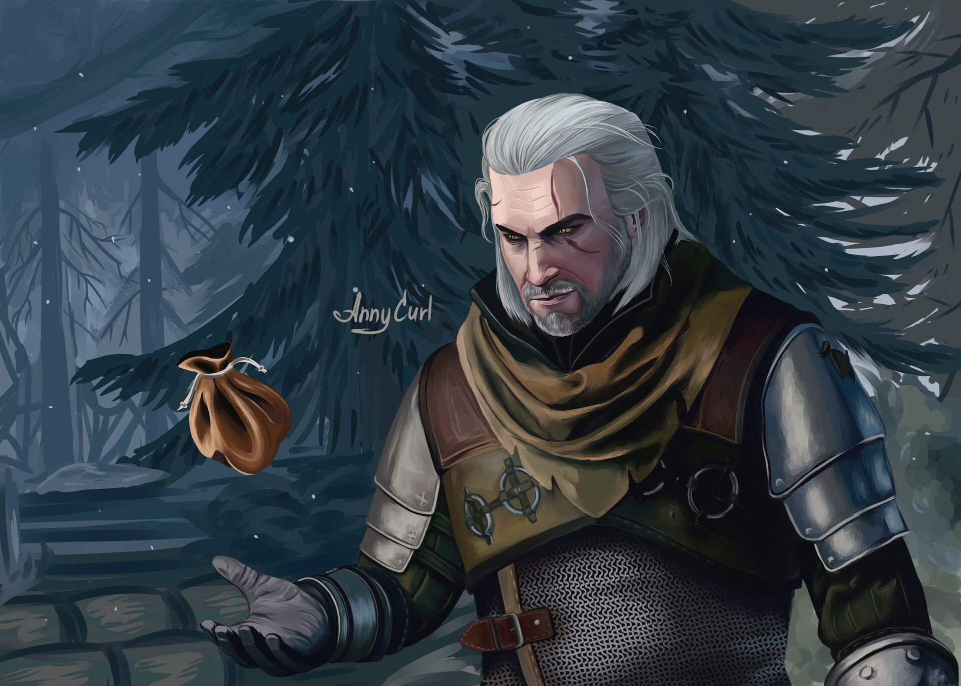 The Witcher, Geralt of Rivia by Anny Curl | Scrolller
