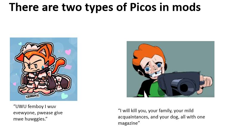 There's also the middleground, aka the canon FNF Pico | Scrolller