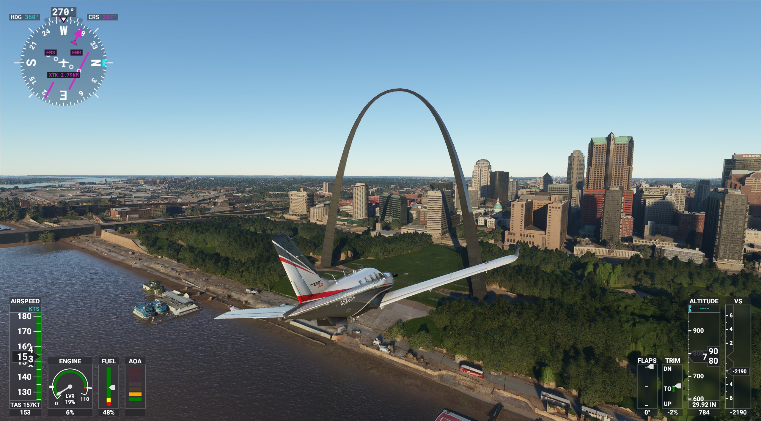 There's the Arch! In Microsoft Flight Simulator | Scrolller