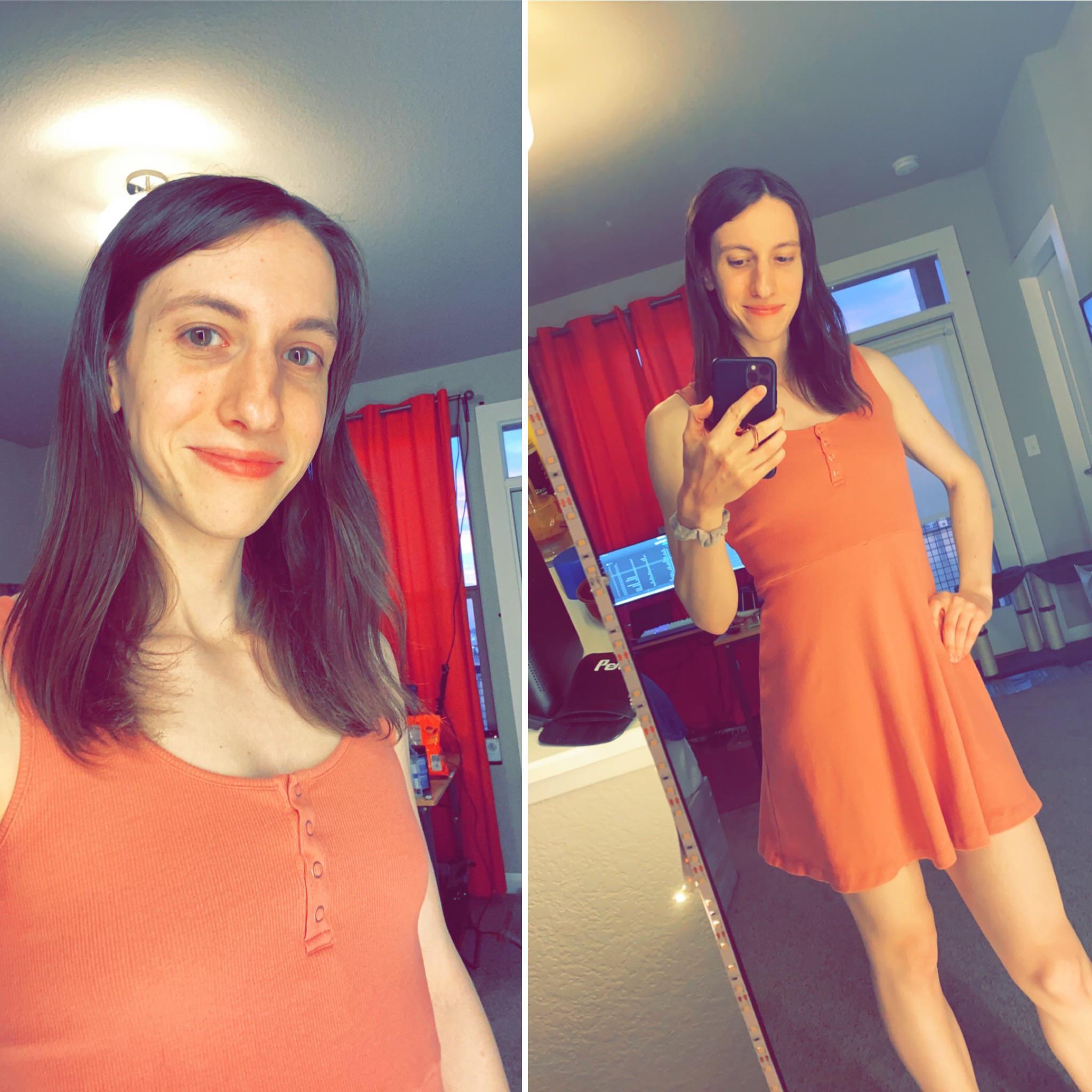 These pics were taken right before I got stood up on a date last night 🥺. I want a boyfriend so ...