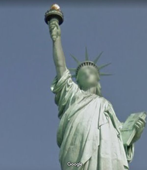 They blurred the Statue's face... | Scrolller