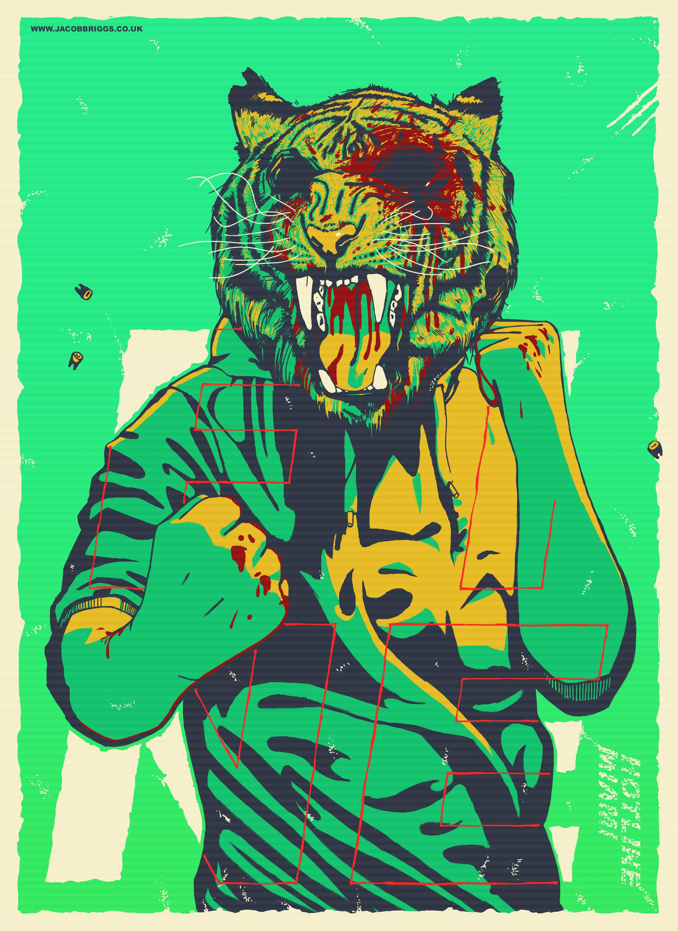 Third Hotline Miami fan-art (Tony) | Scrolller