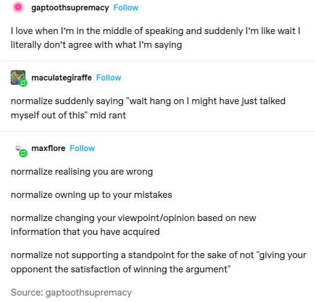 This, except it's because you've switched mid-argument | Scrolller