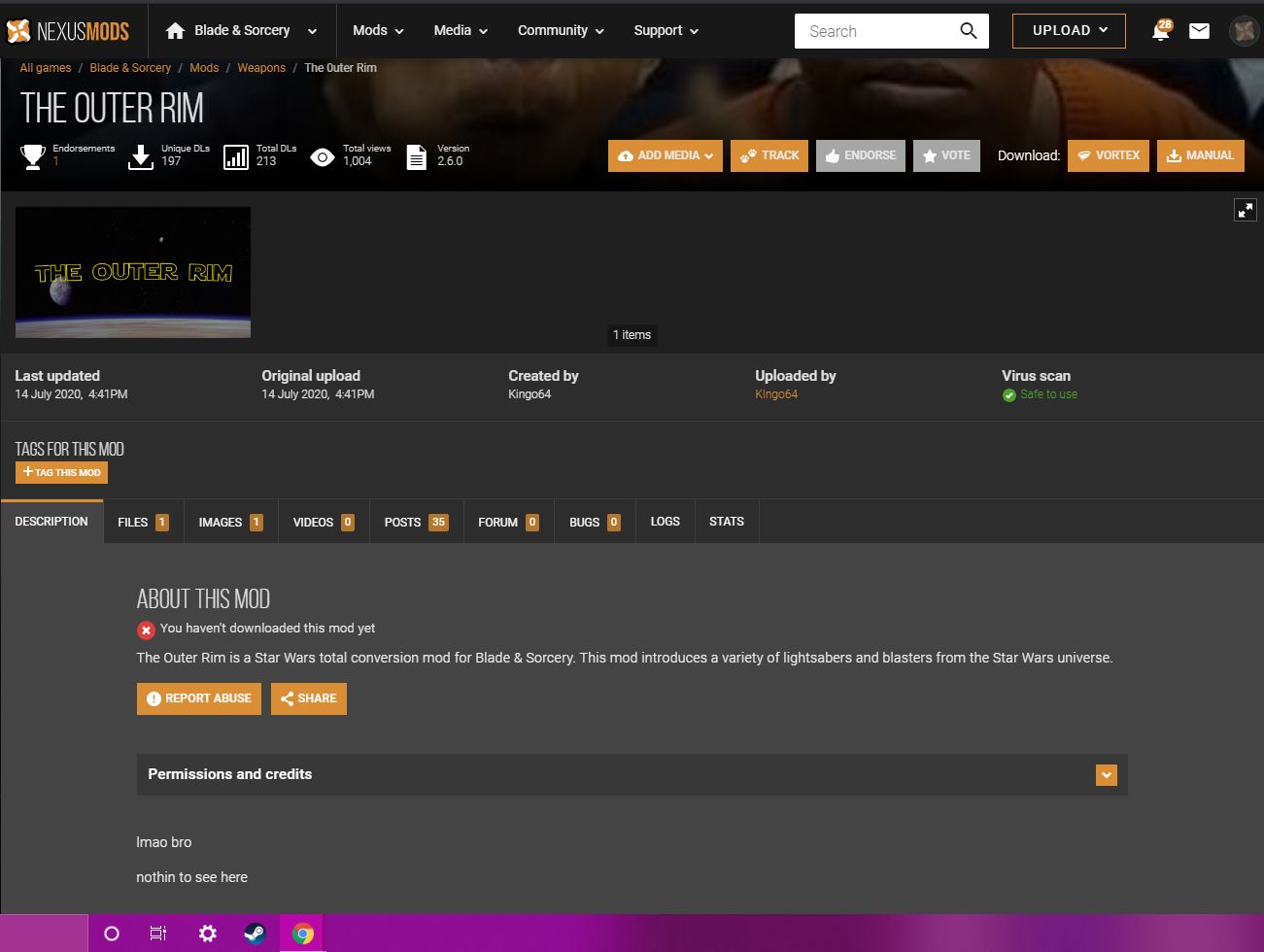 This Fucker Made A Fake Outer Rim | Scrolller