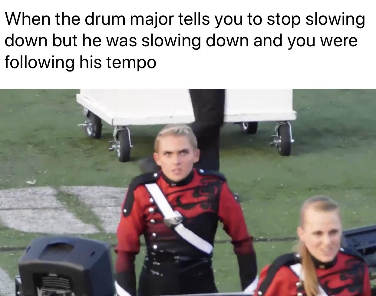 This happened to the low brass last year... | Scrolller