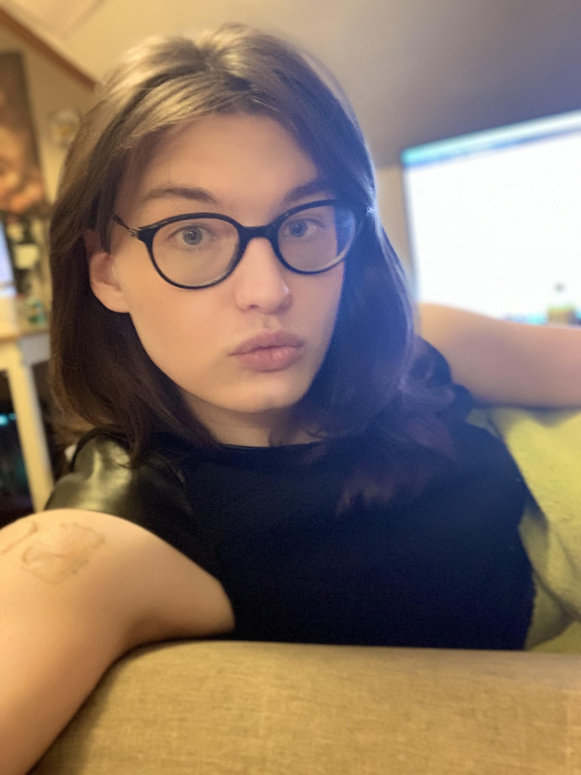 This is my nerdy starting point. I need help getting to the point where I’m an actual bimbo ...