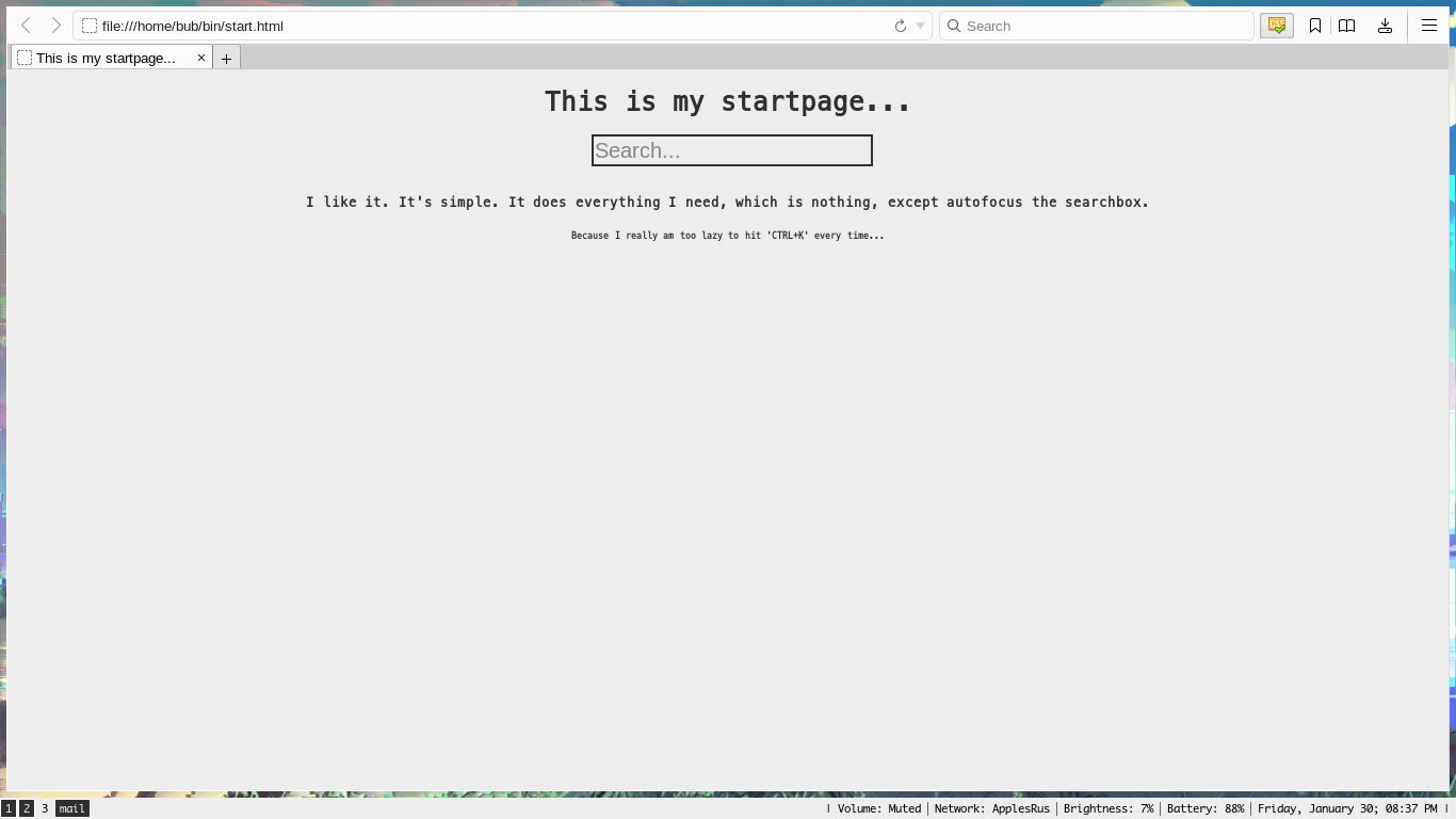 This is my startpage... | Scrolller