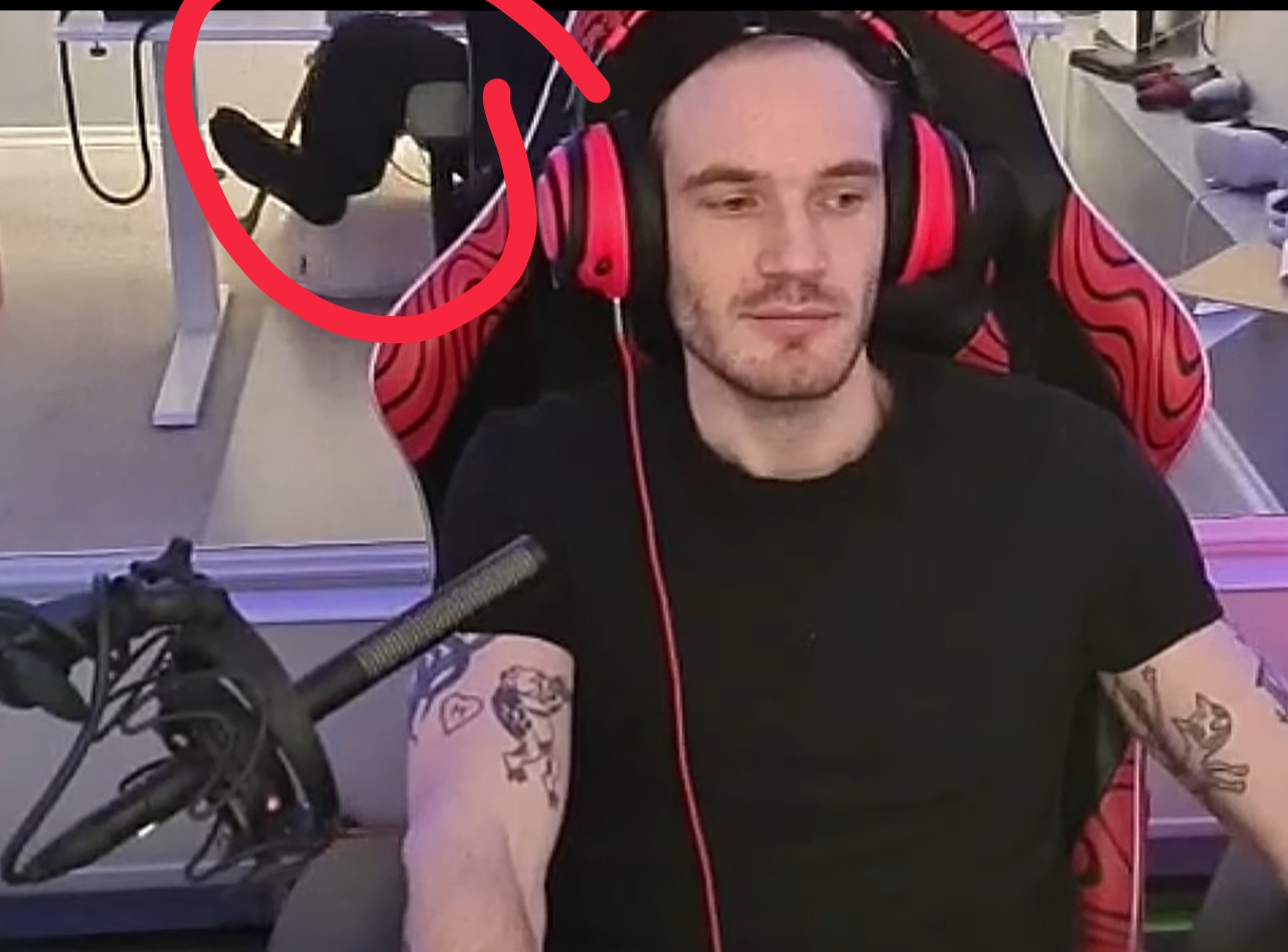 This is rare footage of pewdiepie foot, don't show this to anyone! | Scrolller