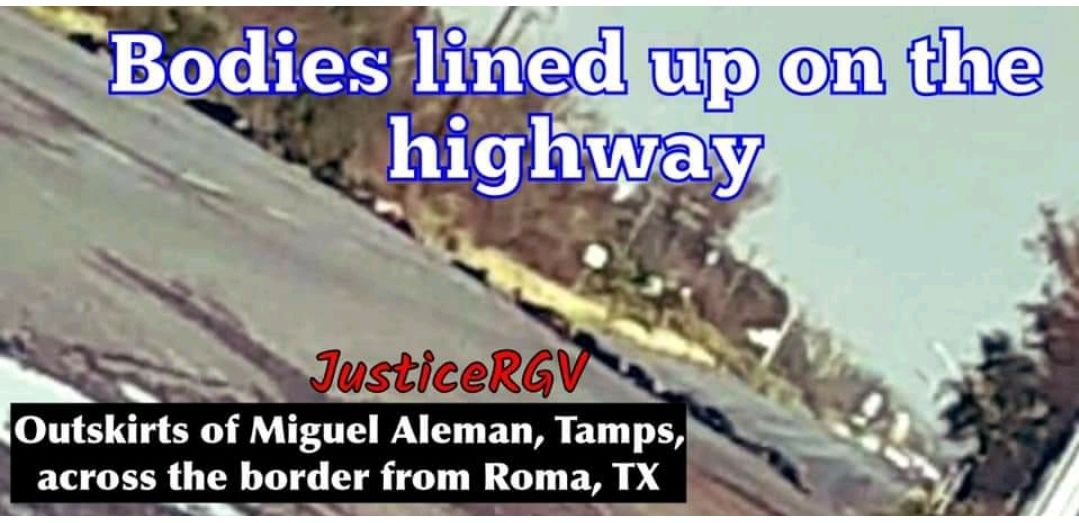 This is the Monterrey-Miguel Aleman highway in Los Guerra, part of the outskirts of Miguel ...