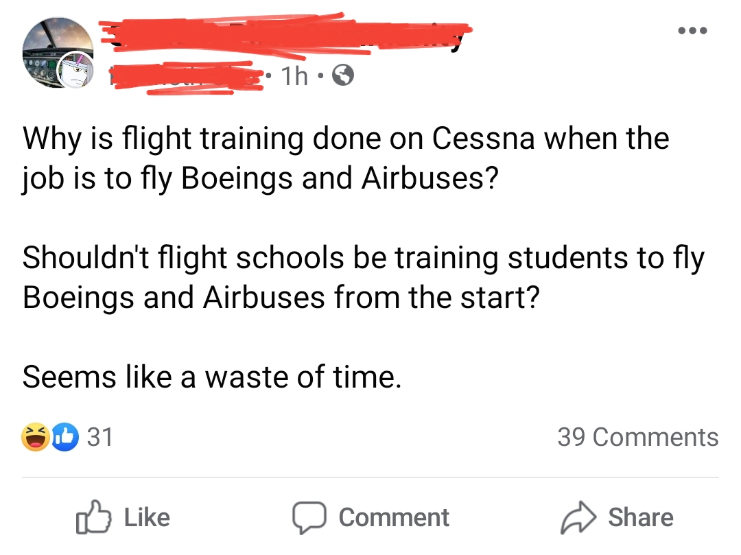 This man out here doing his first solo in an A320 while us scrubs fly cezznah | Scrolller