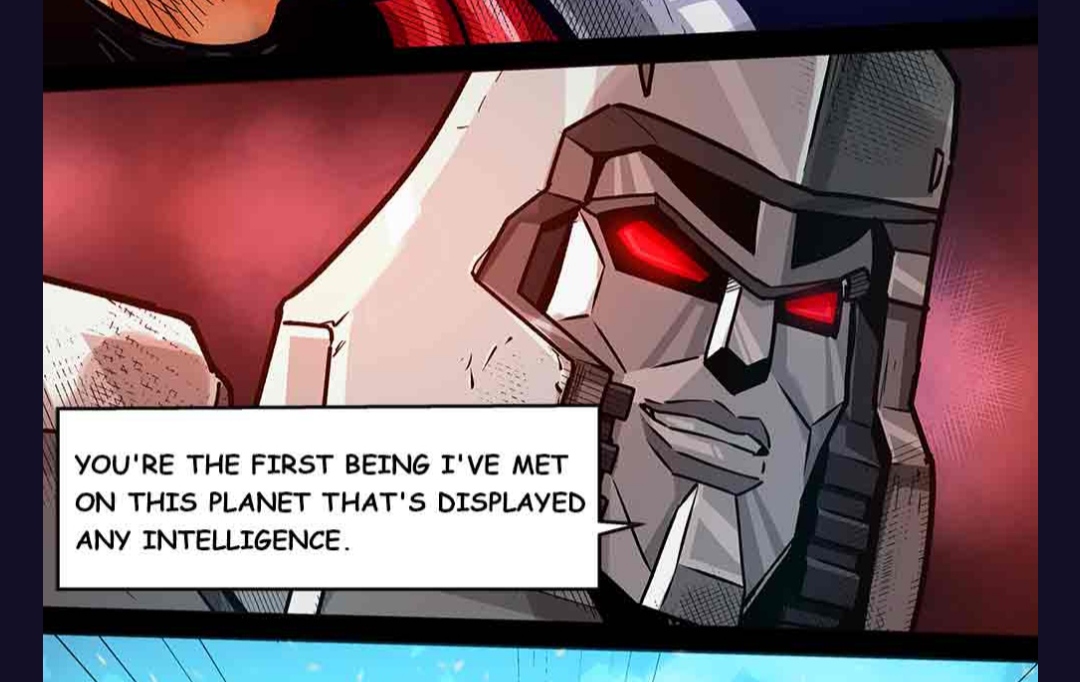 This Megatron panel from the Mlbb x Transformer manga has so many meme potential | Scrolller