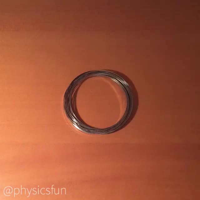 This mesmerizing kinetic toy made from a single continuous loop of stainless steel, known as ...