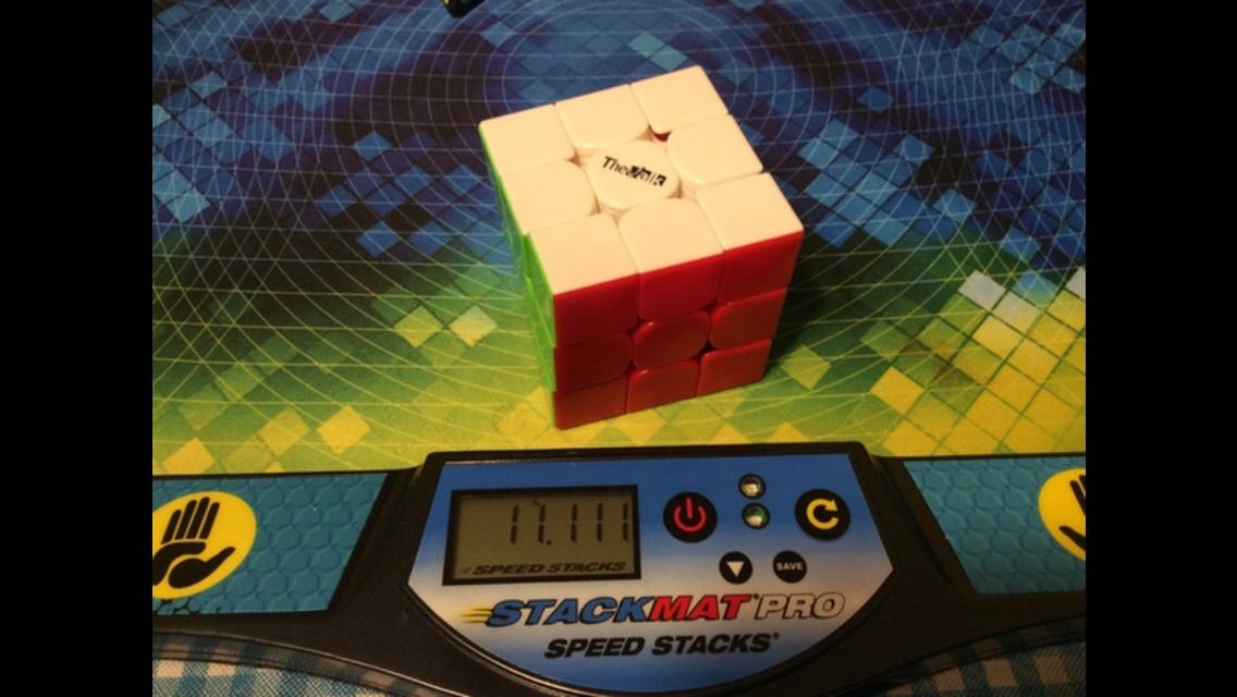 This timed solve on a Rubik's cube | Scrolller