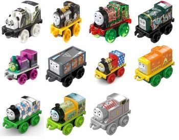 Thomas the Tank Engine blindbag minis - these are NOT knockoffs and yes, that is a Wonder Woman ...